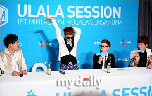 韩国音乐组合ULALA SESSION新专辑发布会(图)_影音娱乐_新浪网