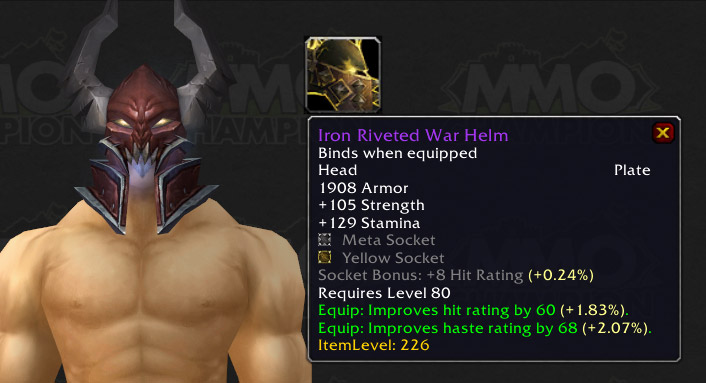 板甲 近战伤害 头部 Iron Riveted War Helm